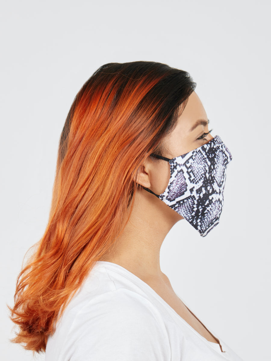 Snake Print Face Mask | Fashion Face Mask | Shop BBJ