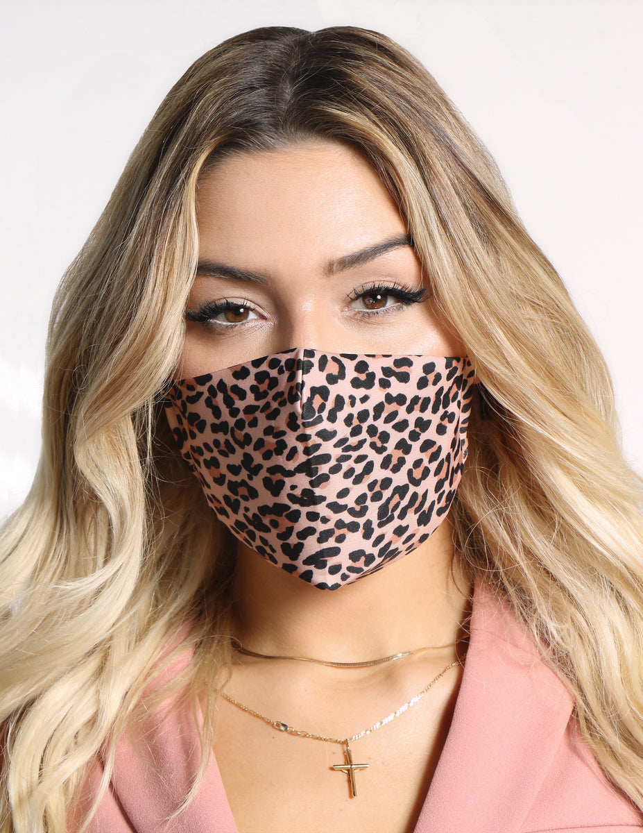 Cheetah Print Face Mask | Fashion Fabric Face Masks | Shop BBJ
