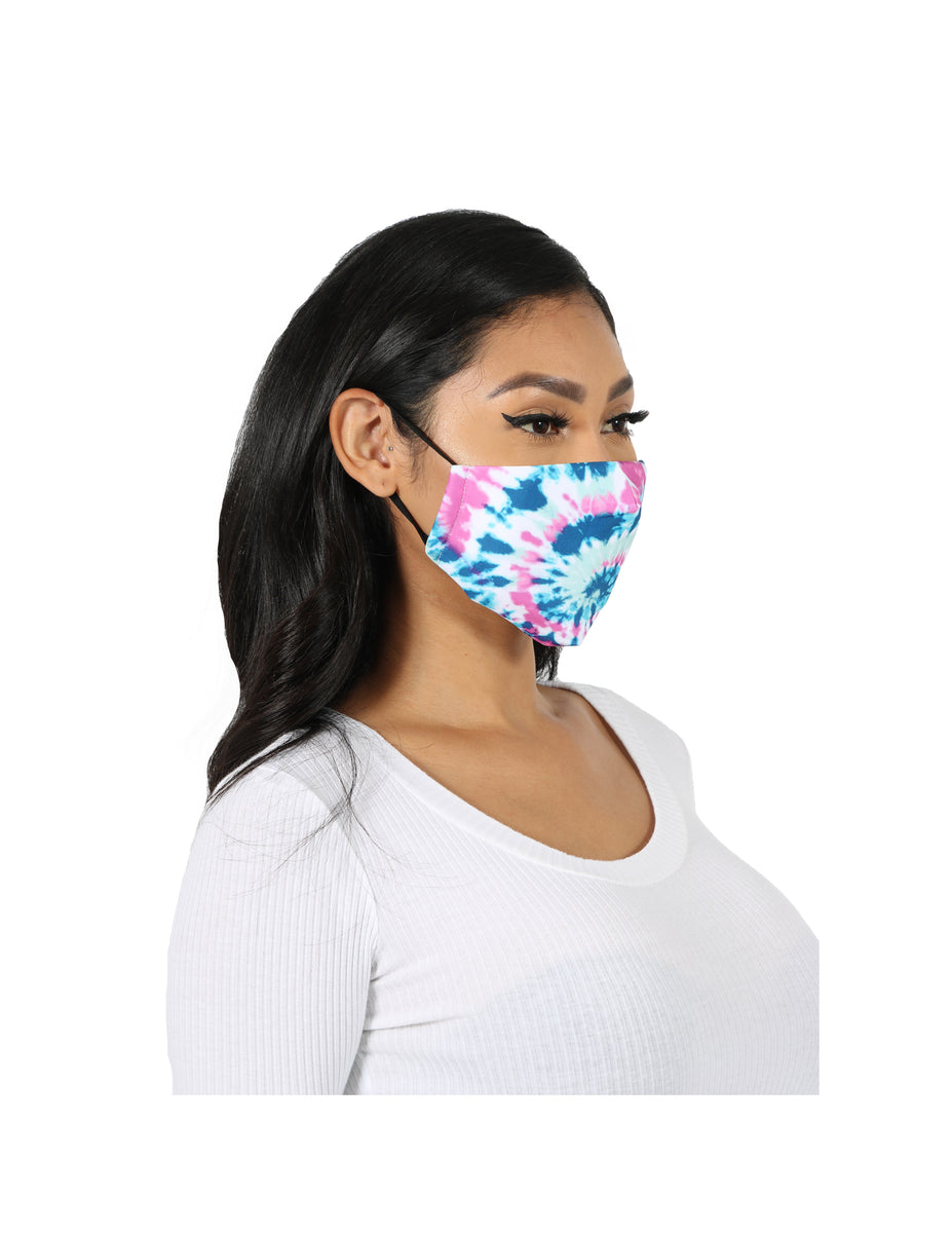 Blue/White Tie Dye Face Mask – Shop BBJ